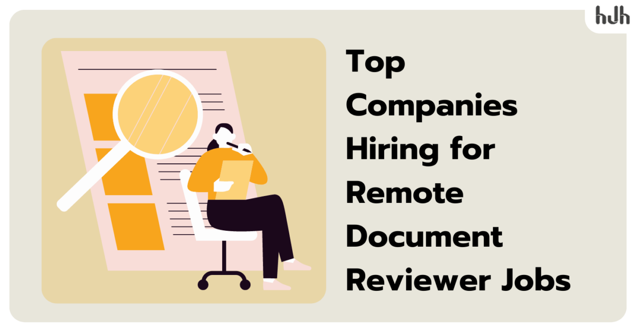 Top 10 Companies Hiring for Remote Document Reviewer Jobs